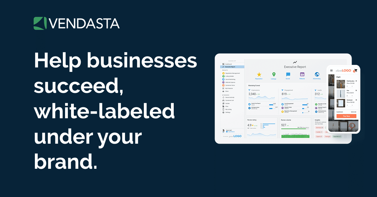 Client dashboard for local businesses | Vendasta